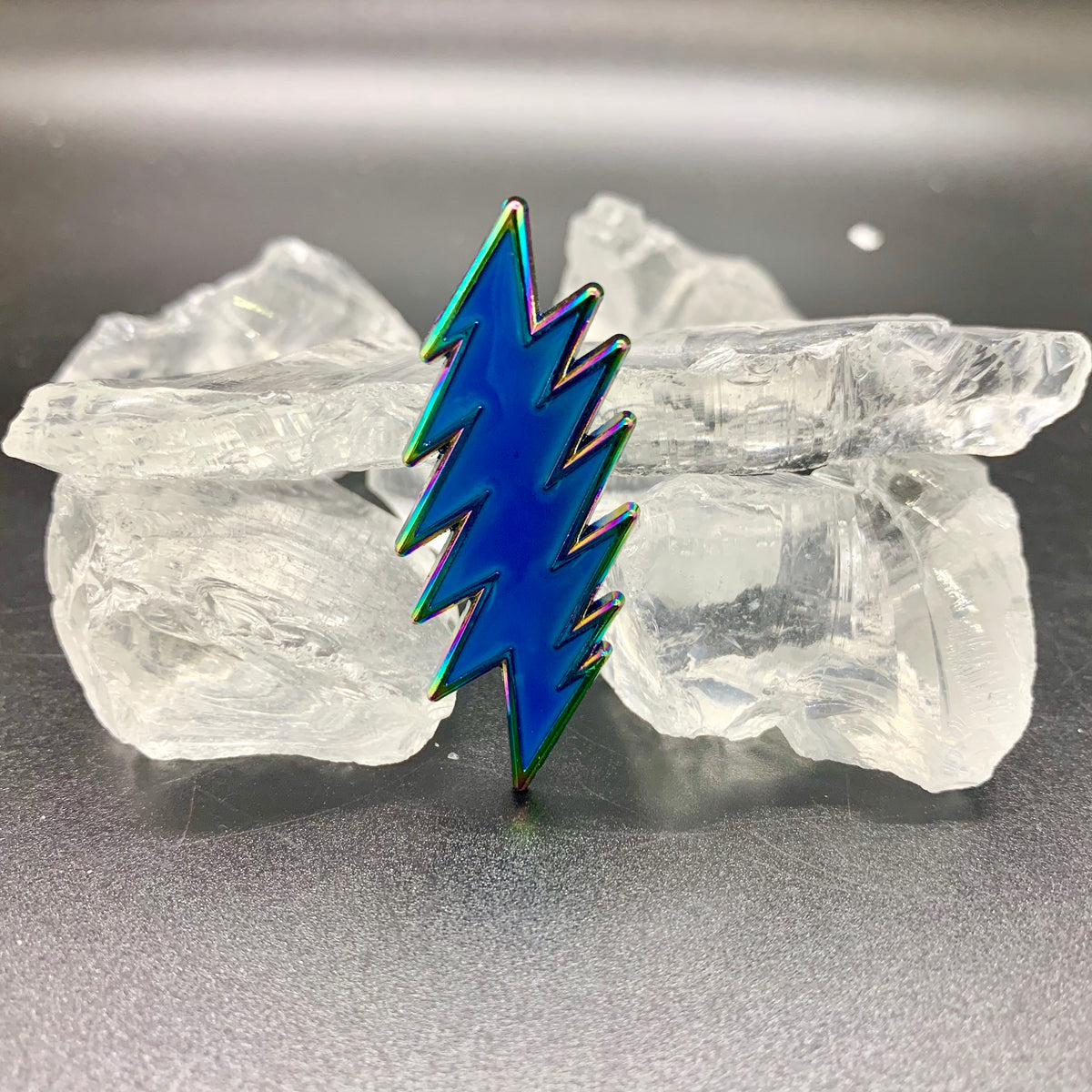 GD Bolt Pin — Rainbow Metal with Blue Enamel – Pinsanity Designs